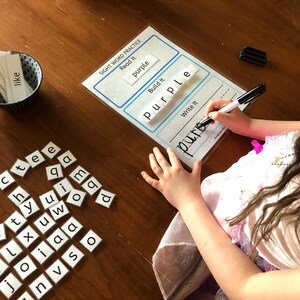 Sight Word Practice Worksheet, Printable Spelling Game, Learn to Read ...
