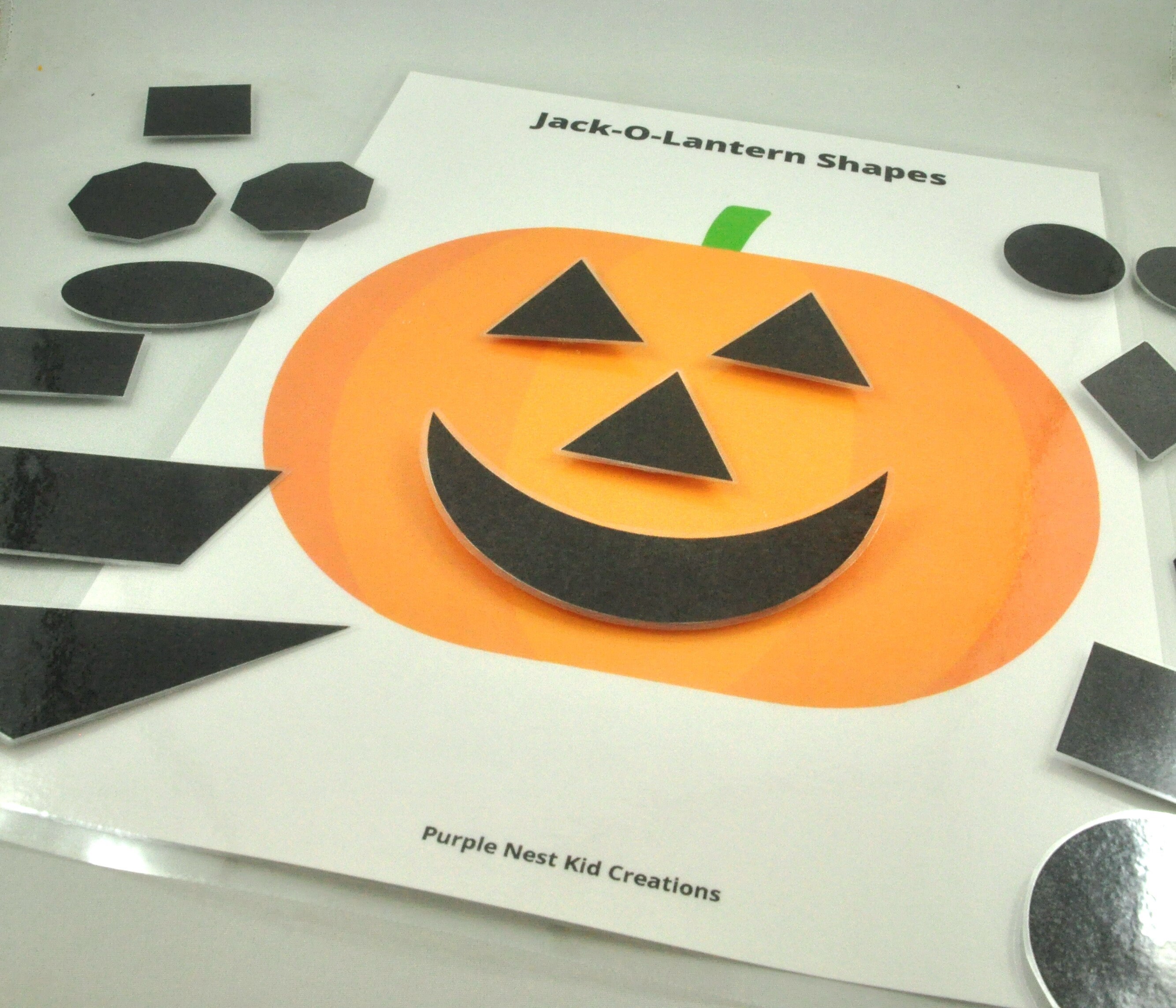 Jack-o-lantern Shapes Printable Activity Halloween Activity - Etsy UK