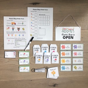 Flower Shop Pretend Play Activity Bundle: UK Currency (digital Download ...