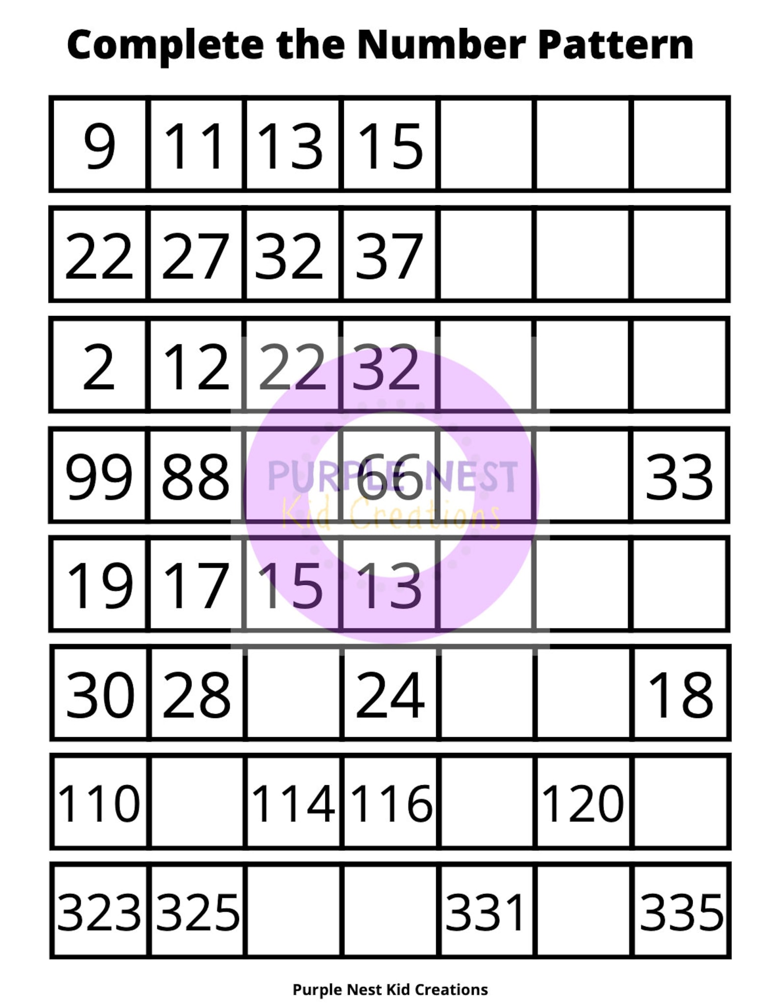 Numeracy Bundle Digital Download Numbers Math Counting | Etsy