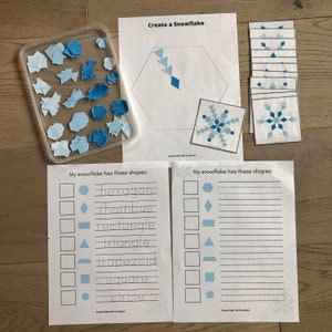 Create a Snowflake Printable Activity, Shapes, Snow, Winter, Snowflakes ...