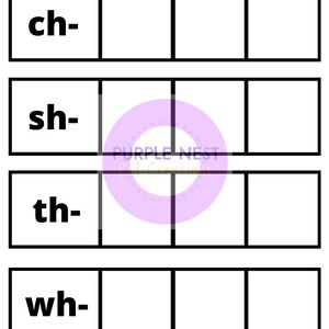 Consonant Digraphs Matching Worksheet, Phonics, Consonants, Educational ...