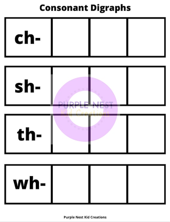Consonant Digraphs Worksheets Consonant Digraphs Aussie Childcare