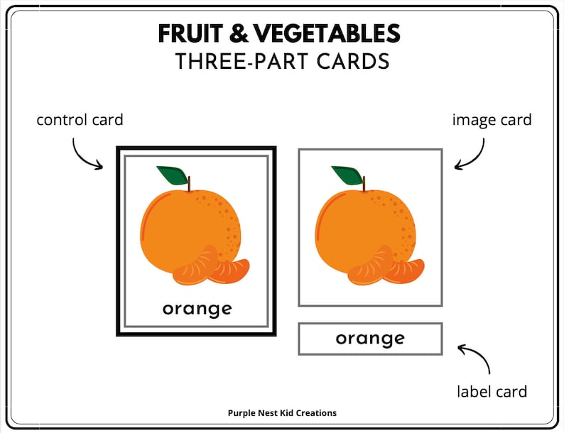 Fruits and Vegetables Printable Bundle Sorting Phonics | Etsy