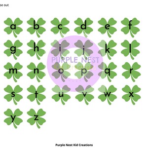 St. Patrick's Alphabet Matching Game: Preschool Printable (digital ...