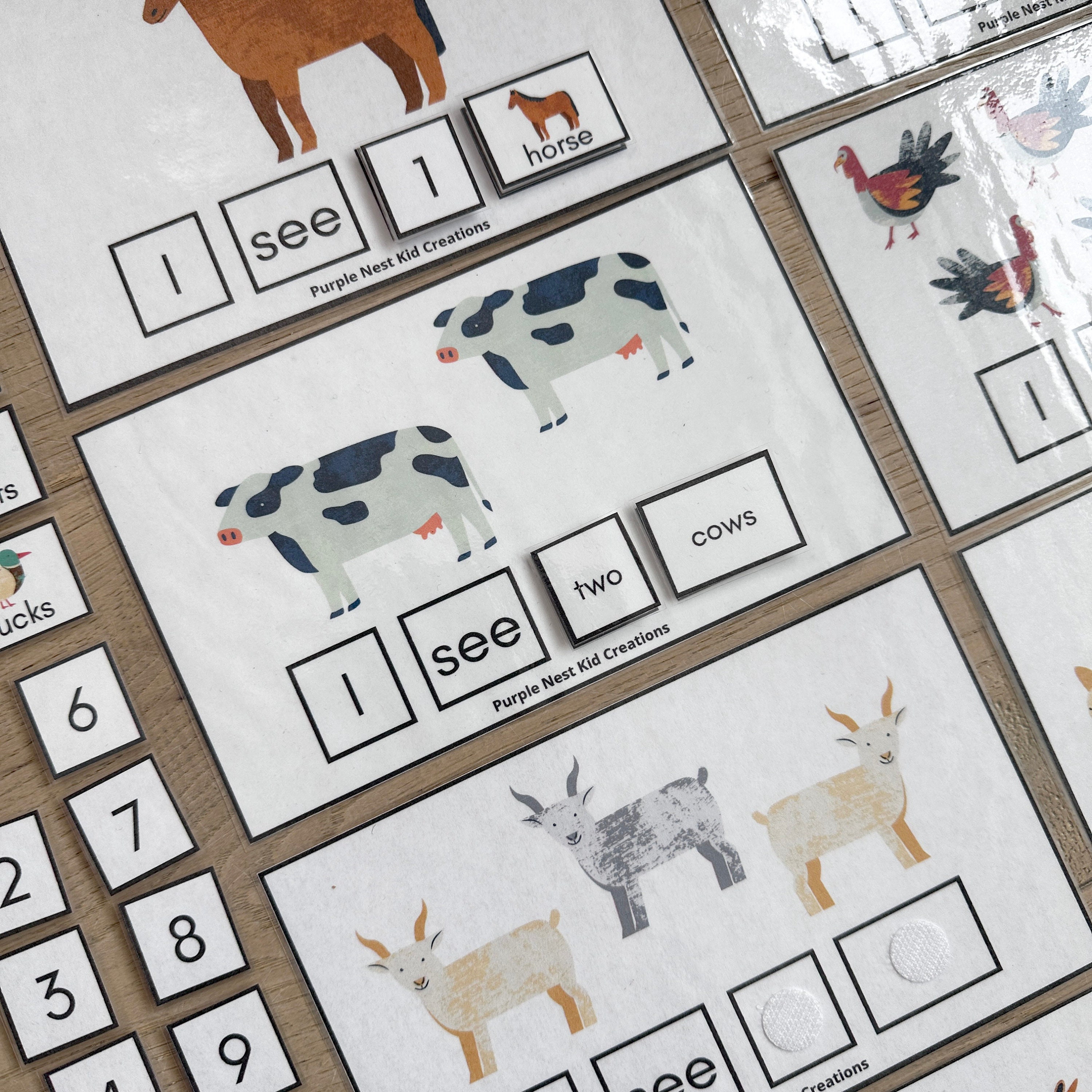 Farm Animals Sentence Builder Activity Farm Literacy - Etsy