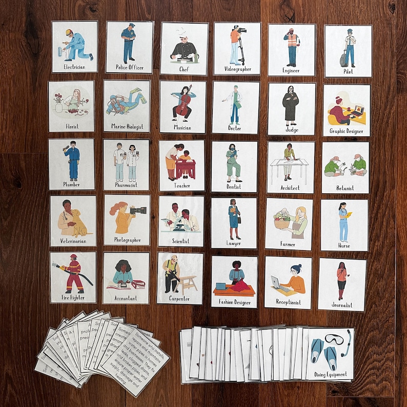 Career Matching Game: Educational Printable Activity (PDF Download) - Etsy