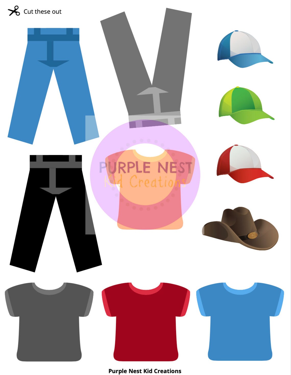 Dress up Boy Worksheet Educational Preschool Printable - Etsy