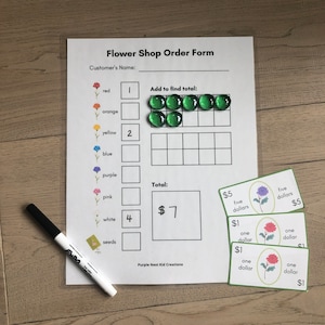 Flower Shop Pretend Play Activity Bundle: UK Currency (digital Download ...