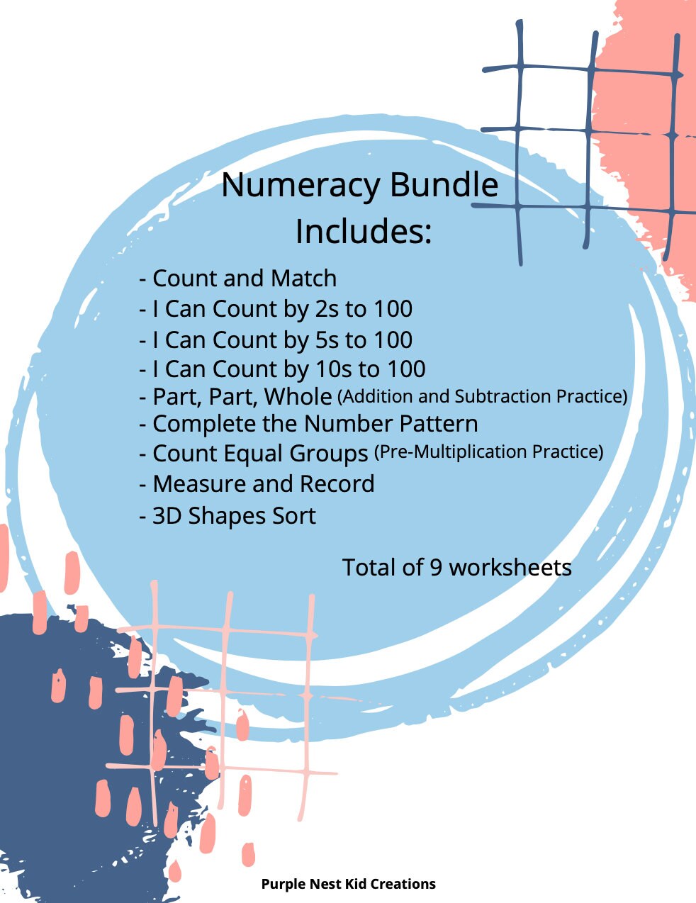 Numeracy Bundle Digital Download Numbers Math Counting | Etsy