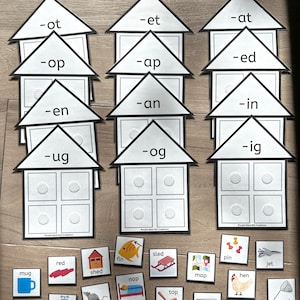 Word Family Houses Activity: CVC Rhyming Game (digital Download) - Etsy