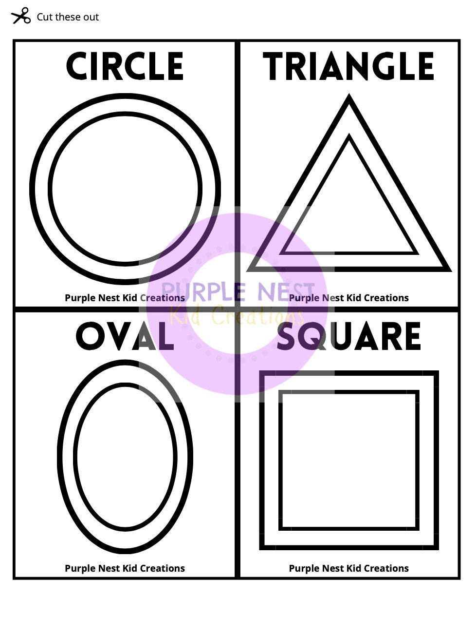 Shapes Flash Cards Learning Shapes Playdough Drawing - Etsy