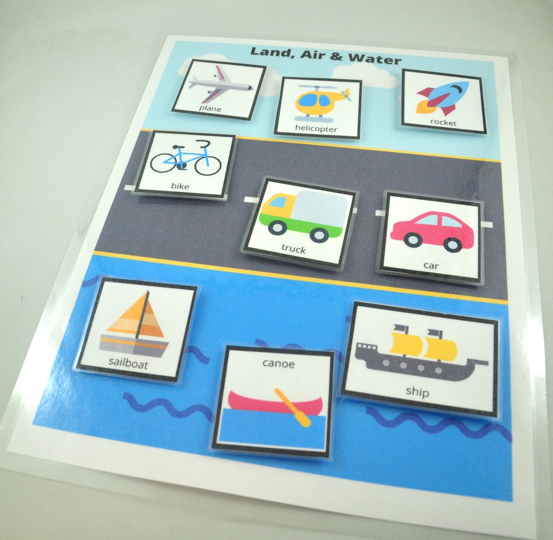Land Air & Water Transportation Worksheet Transportation | Etsy
