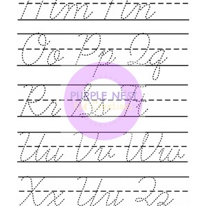 Trace the Alphabet in Cursive Worksheet, Letters, Learn to Write ...