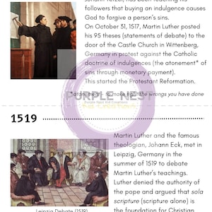 Reformation Day: Martin Luther History Printable Booklet (PDF Download ...