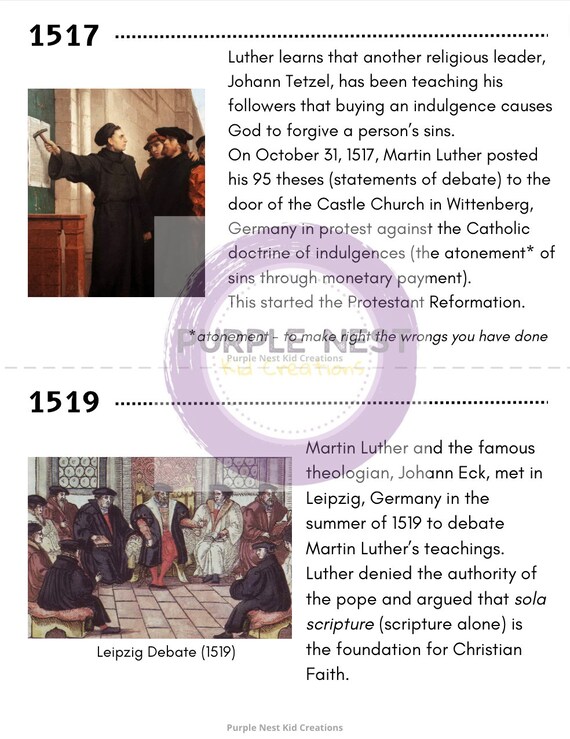 Martin Luther Reformation Timeline Renaissance & Reformation Timeline