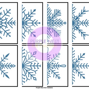 Snowflake Symmetry Printable Activity, Shapes, Snow, Winter, Snowflakes ...