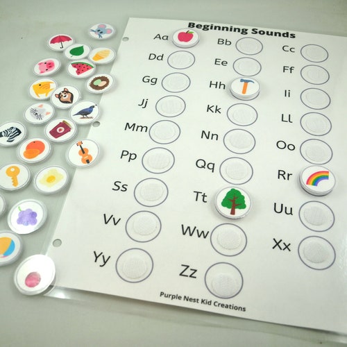 Beginning Sounds Picture Matching Worksheet Alphabet Matching - Etsy