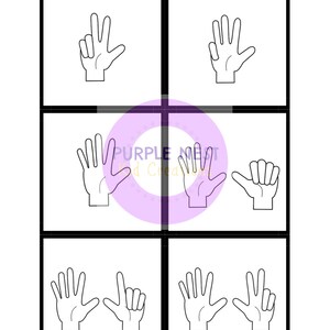 Number Flash Cards, Number Sense Matching Game, Educational Preschool ...