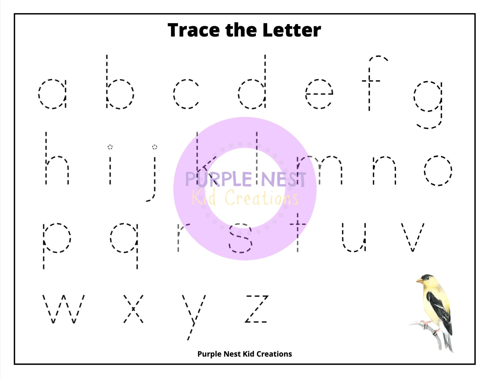 Spring Alphabet Matching Game: Letter Recognition Printable (digital ...