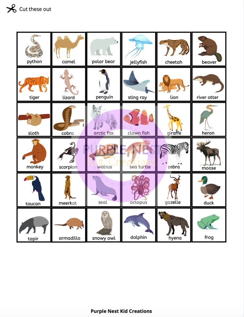 Animals Habitat Sorting Worksheets Habitat Sorting Mats - Etsy