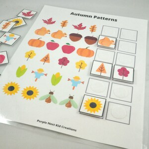 Autumn Busy Book Bundle, Fall Busy Book Printable, Matching Games ...