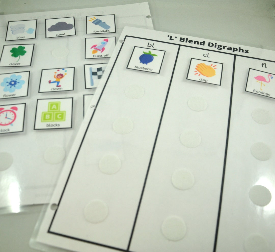 L Blends Word Sort: Literacy Activity (digital Download) - Etsy