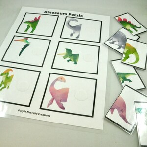 Dinosaurs Printable Bundle, Dinosaur Bones, Prehistoric, Matching ...