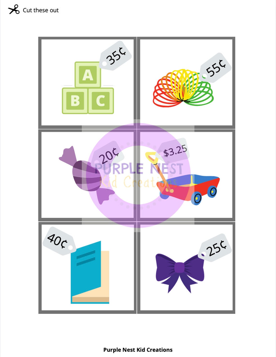 Money Counting Worksheet Canadian Coins Counting Game - Etsy