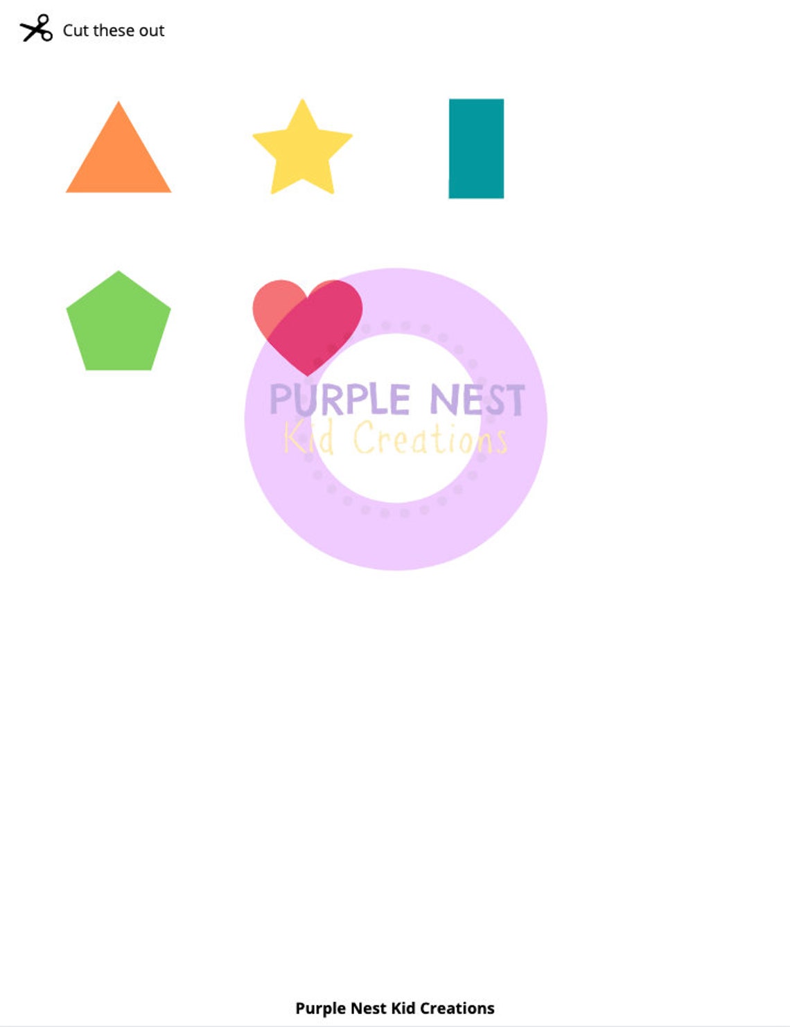 Shape Pattern Worksheet: Preschool Printable Game (digital Download) - Etsy