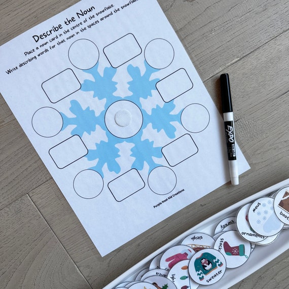 Hojas De Trabajo Sobre Sustantivos Navideños FICHAS DE TRABAJO