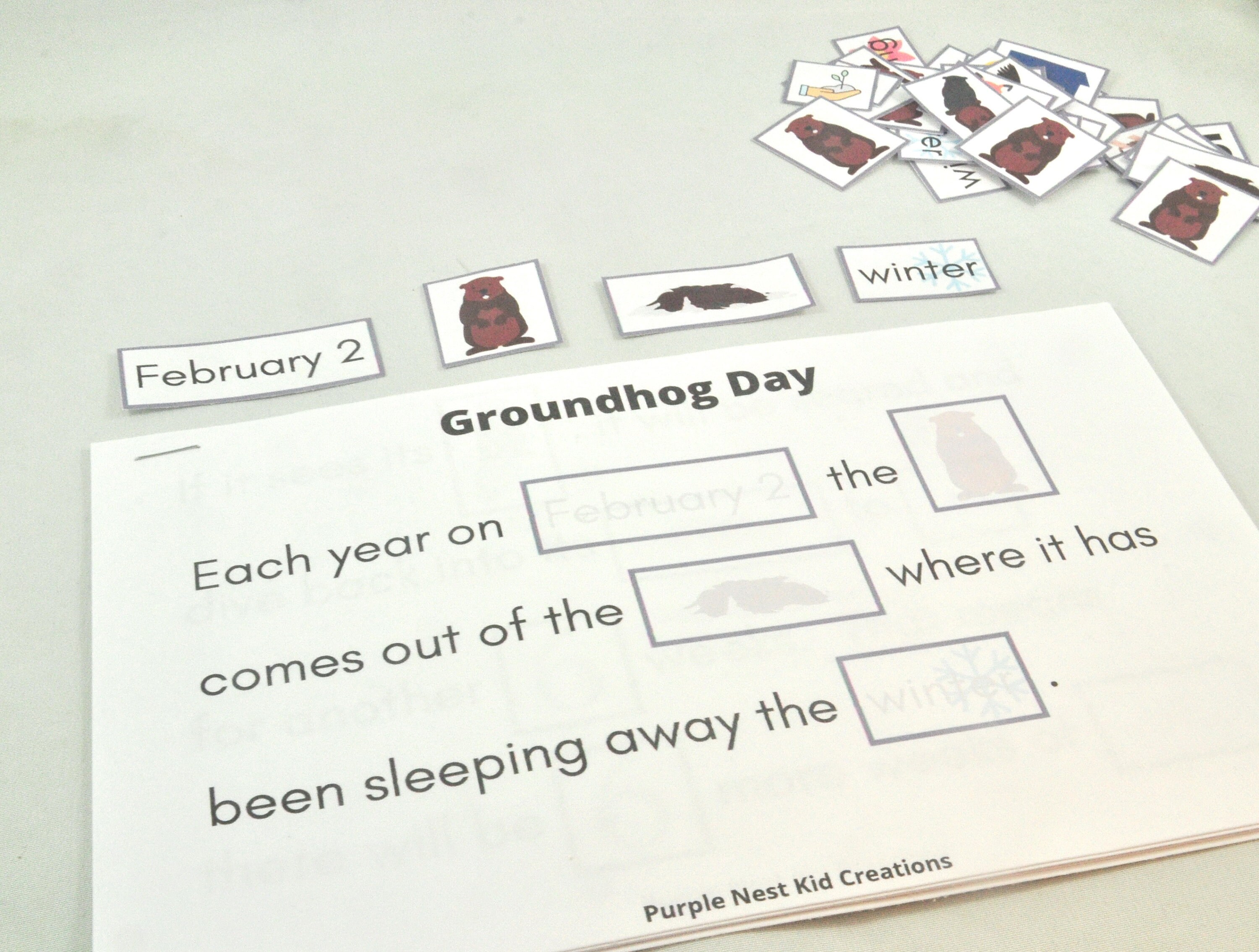 Hojas De Trabajo Para Preescolar Sobre El Día De La Marmota Dia