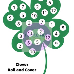 Clover Roll and Cover Worksheet: St. Patrick's Day Math (digital ...