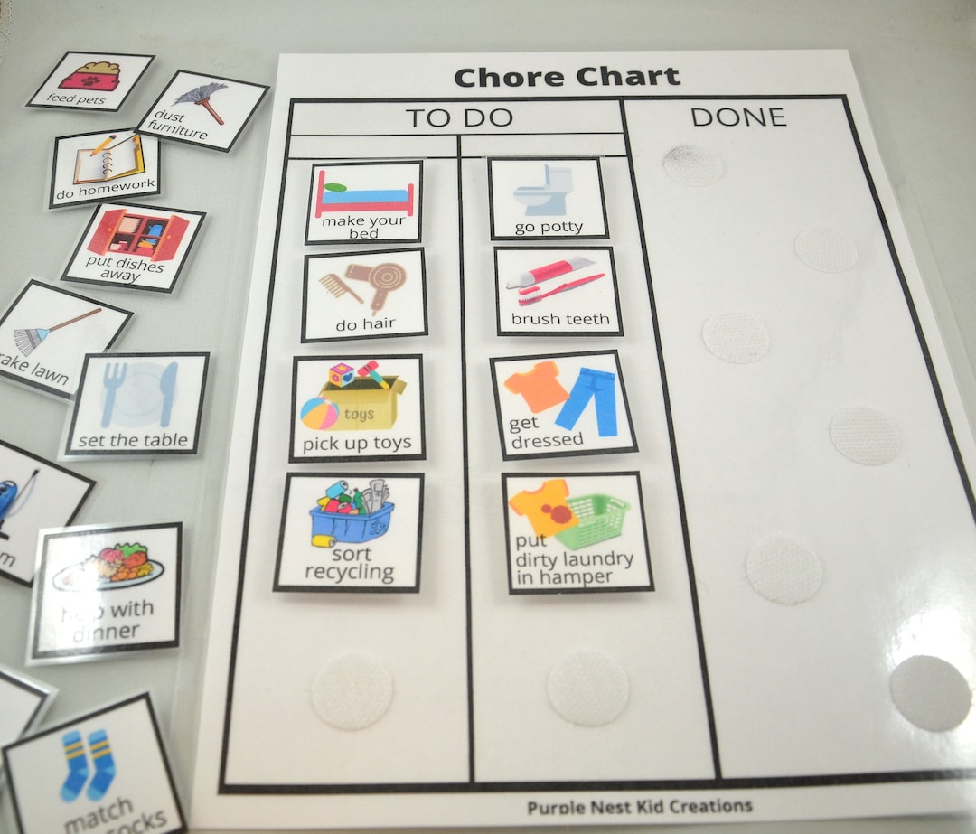 Chore Chart Printable, Routine Chart, Kids Routine, Chores for Kids ...