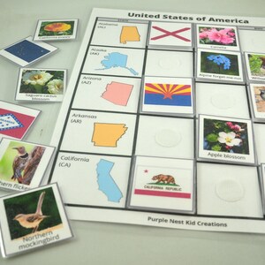 United States of America Bundle USA Map Geography States | Etsy Canada