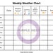 Weather Charts: Monthly & Weekly Graphing Worksheets (digital Download ...