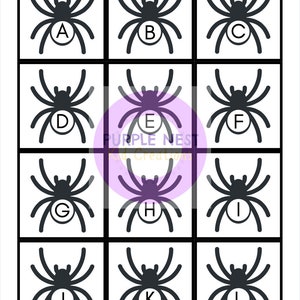 Spider Web Alphabet Find & Cover: Preschool Literacy Activity (PDF) - Etsy