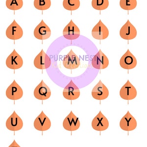 Autumn Alphabet Match Worksheet, Fall Alphabet Matching Game, Letters ...
