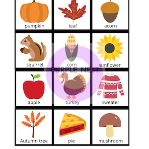 Autumn Shadow Match Worksheet, Fall Matching Game, Seasonal Activity ...