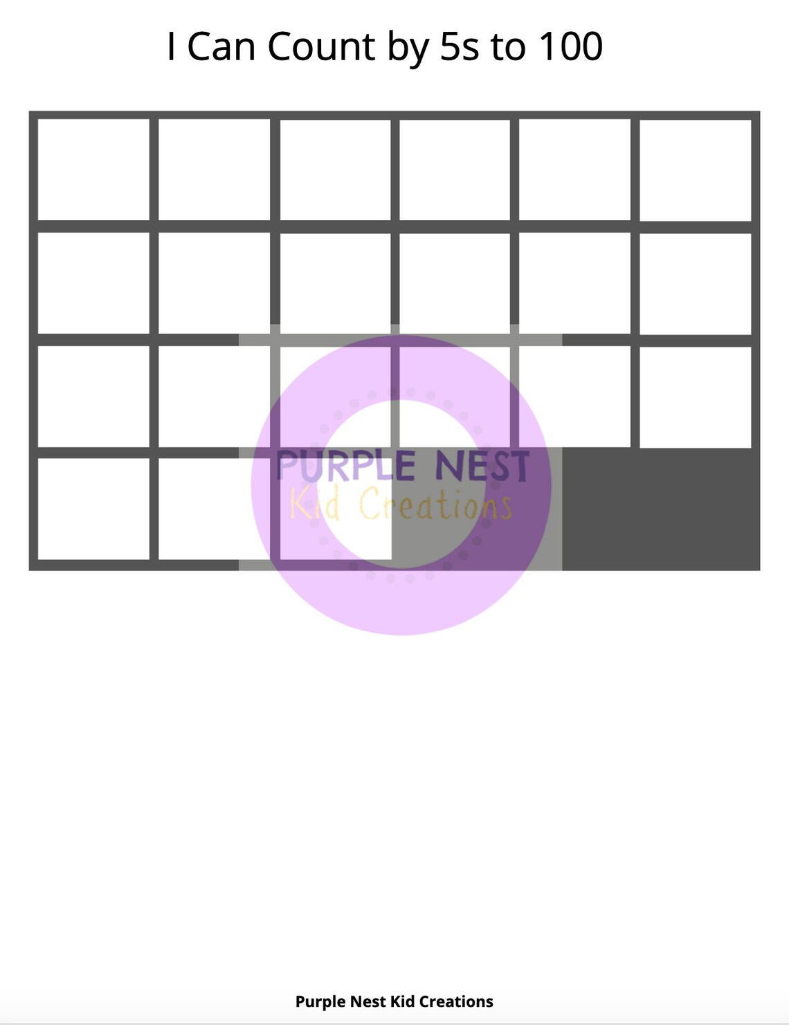 Count to 100 Worksheets Numbers Counting Educational | Etsy