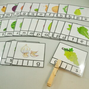 Fruits and Vegetables Printable Bundle, Sorting, Phonics, Beginning ...