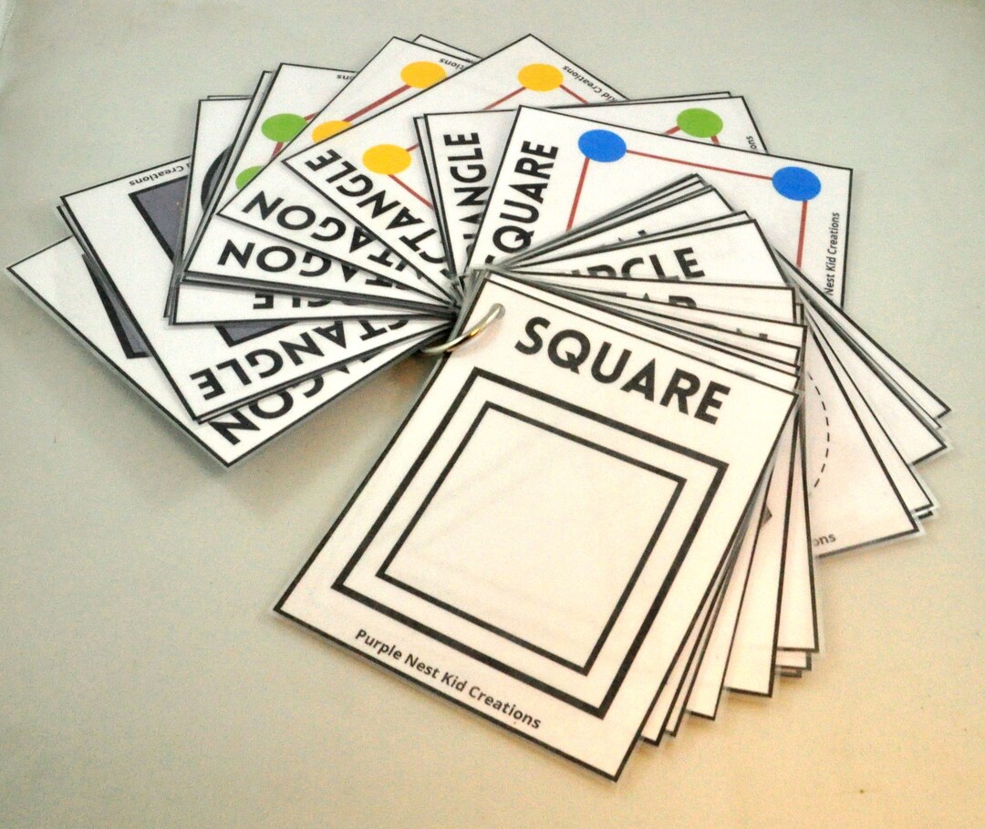 Shapes Flash Cards, Learning Shapes, Playdough, Drawing, Educational ...
