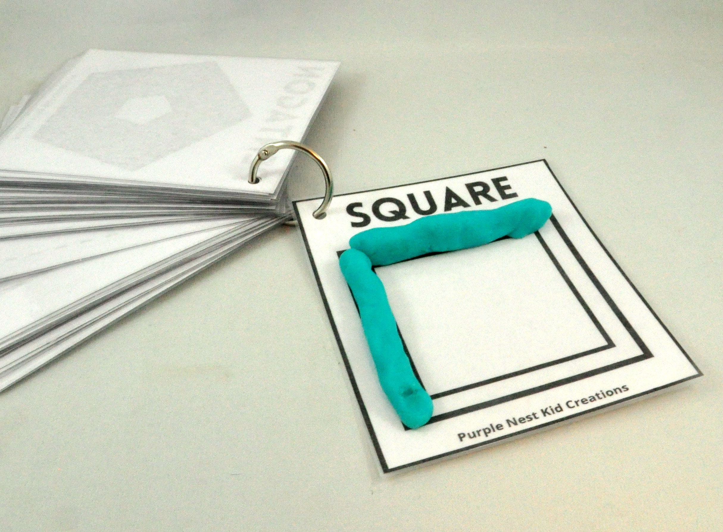 Shapes Flash Cards Learning Shapes Playdough Drawing - Etsy Australia