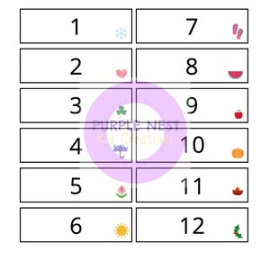 Months of the Year Printable, Calendar Time, Morning Binder Activity ...