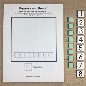 Preschool Measurement Activities: Size Sort & Counting (digital ...