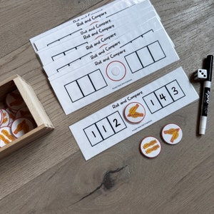 Roll and Compare Activity, Math Activity, Greater Than Less Than ...