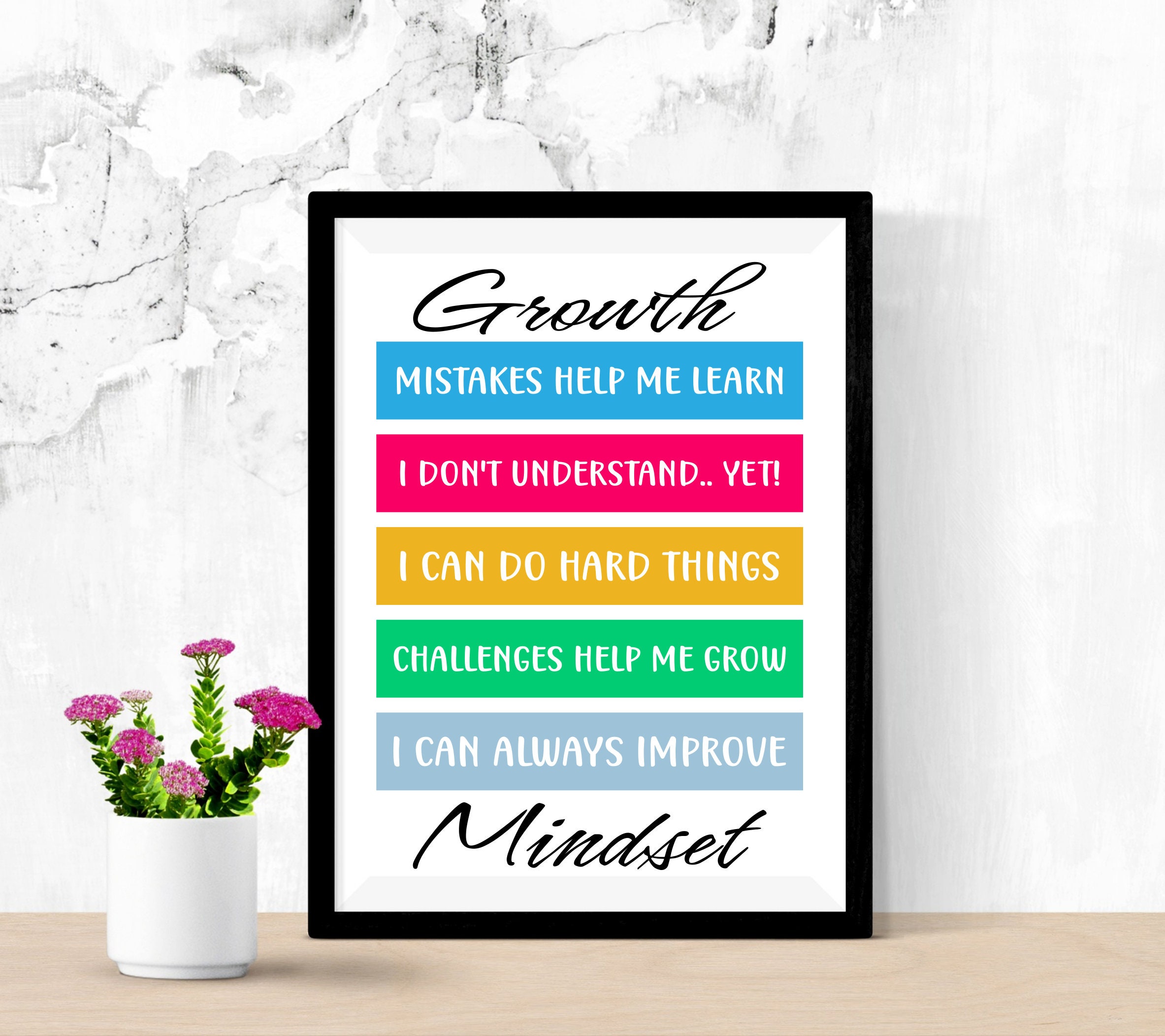 Our Growth Mindset Poster Bundle for Teacher, School Psychologist ...