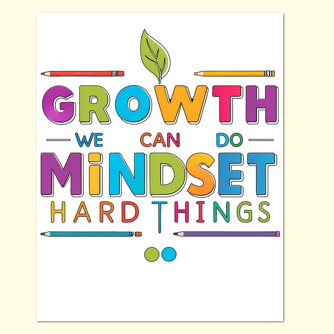 Growth Mindset Tree Digital Print Download - Etsy