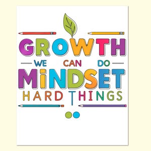 Growth Mindset Tree Digital Print Download - Etsy