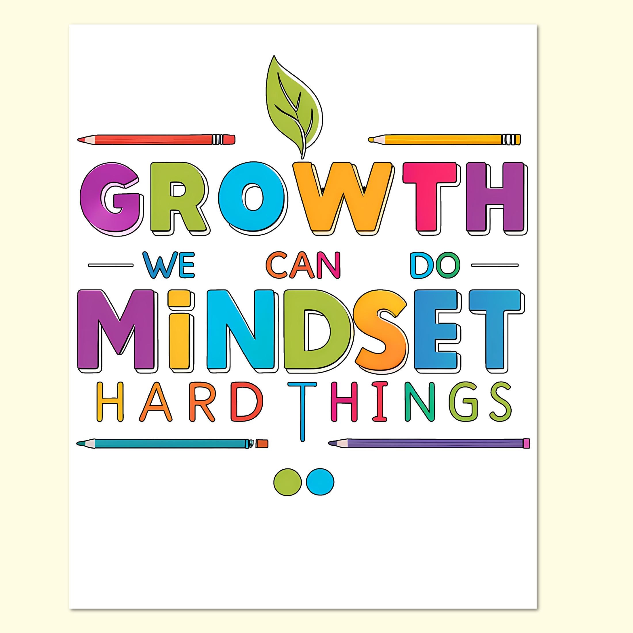 Growth Mindset Tree Digital Print Download - Etsy
